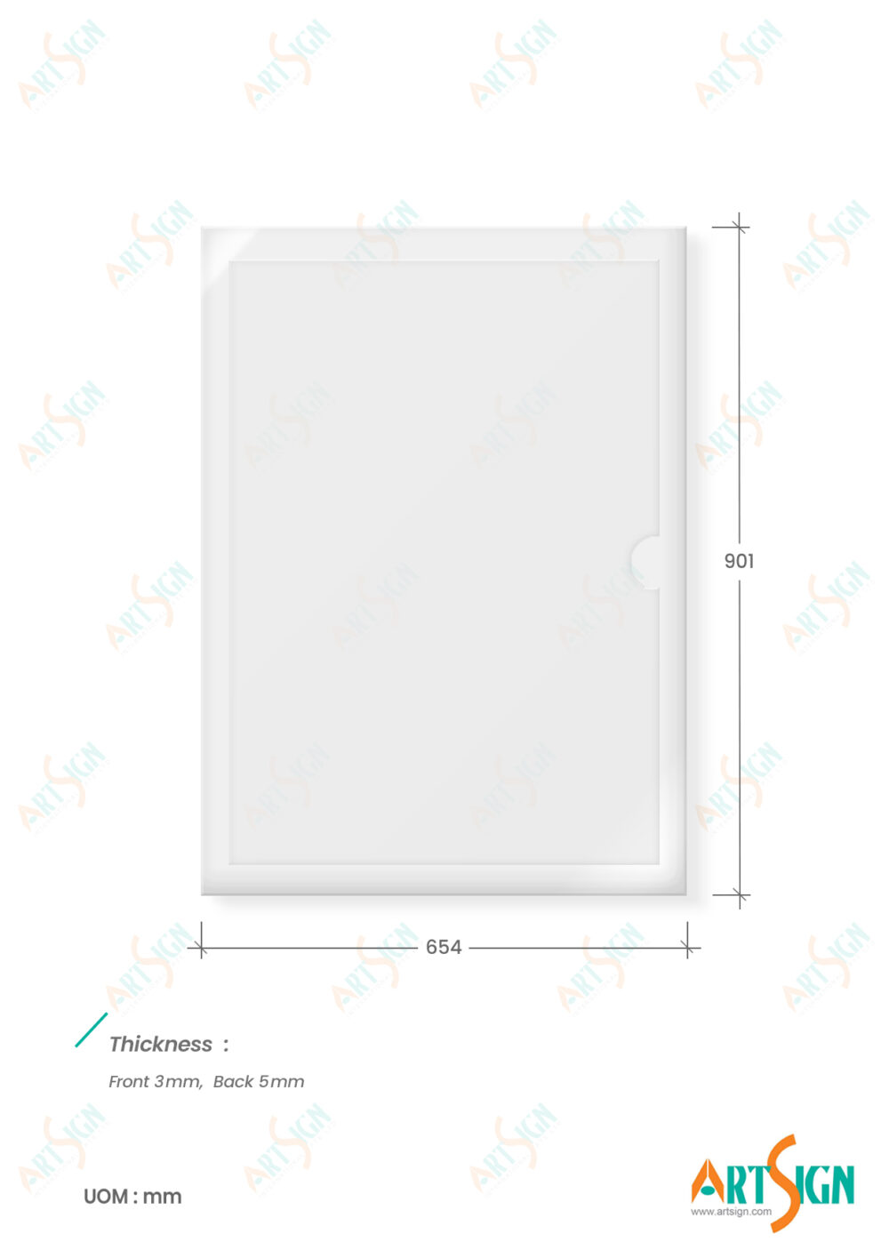 Acrylic poster slot-in frame A1 – Artsign