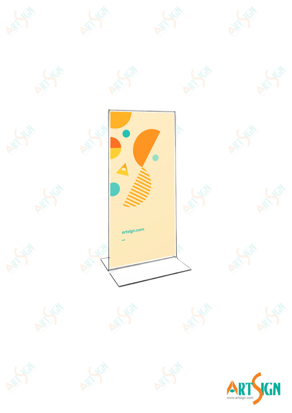 Acrylic card stand DL T Portarit – Artsign