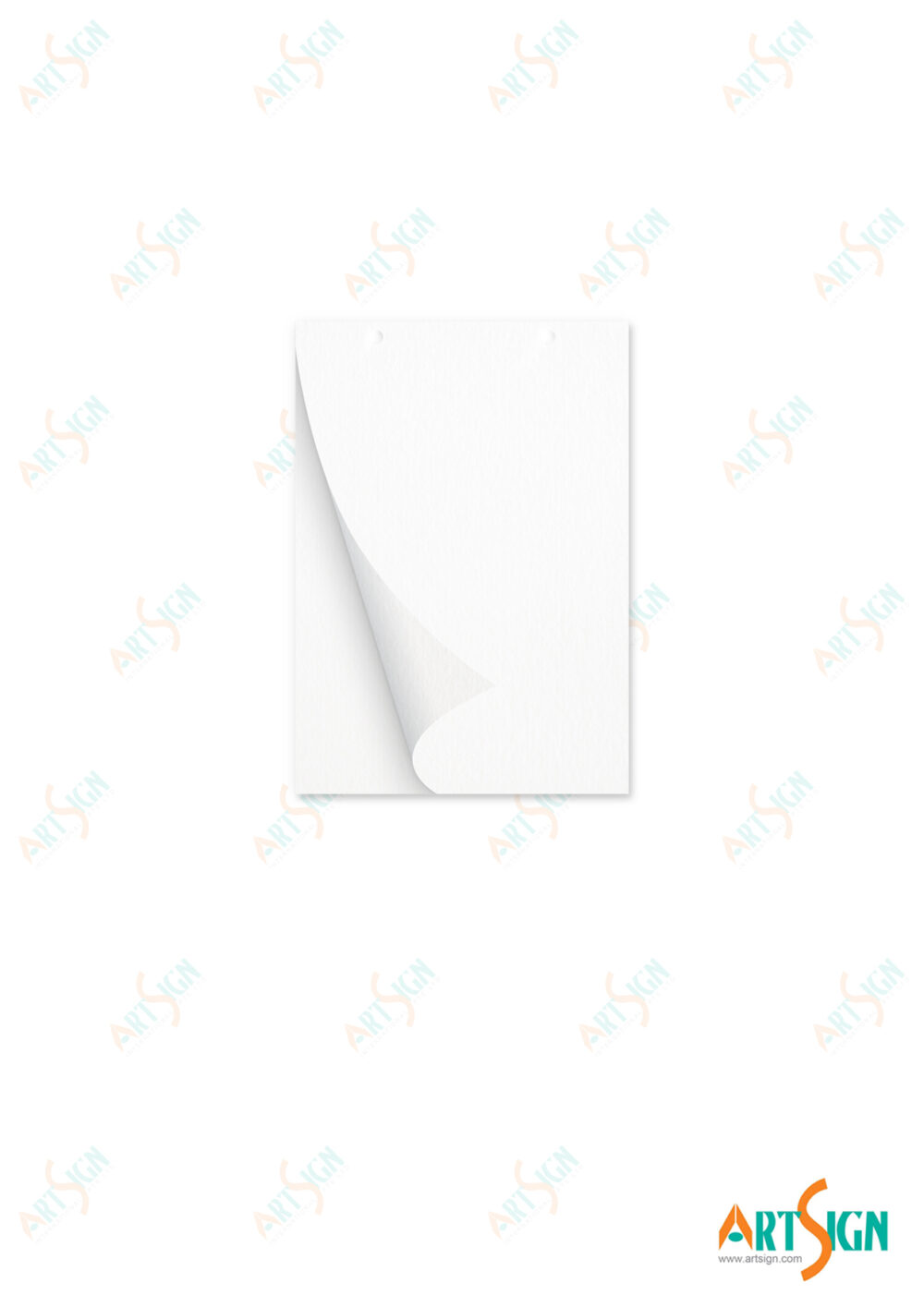 Flip chart paper A1 with holes 25 sheets – Artsign