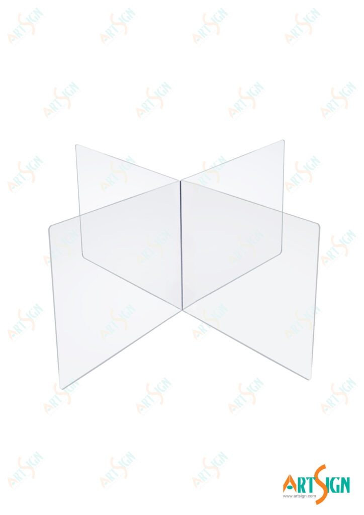 X Acrylic Table Shield – Artsign